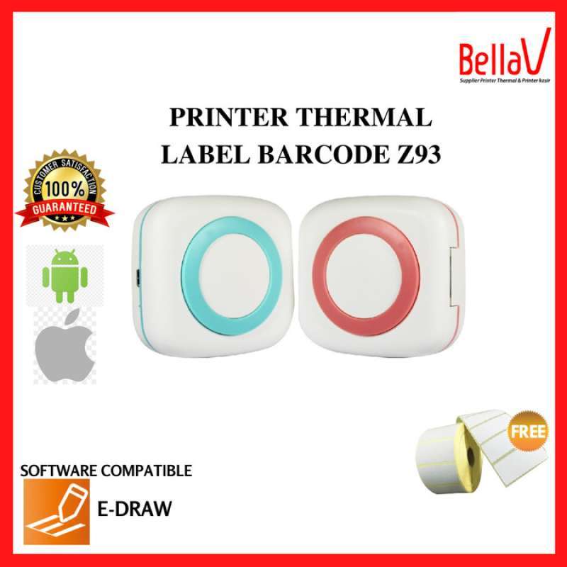 Promo Mini Printer Thermal Bluetooth Stiker Label Barcode Garansi ...