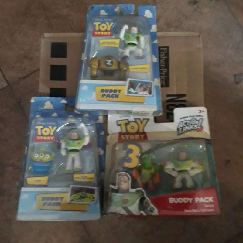 Promo toy story figure mattel twitch, alien, zurg robot original buddy ...