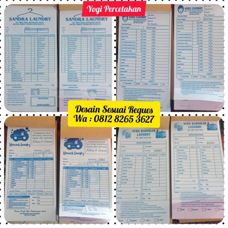 Promo Nota Bon 3 Ply, Cetak 2 Warna, Pakai Caca Diskon 17% di Seller ...