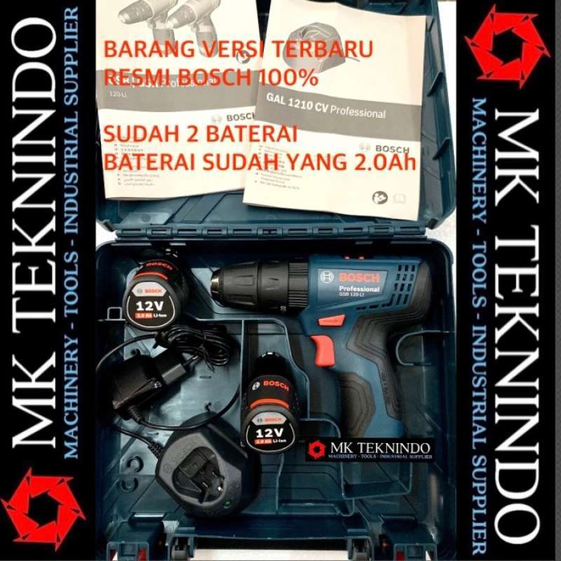 Promo Bosch Gsb 120 Li Mesin Bor Tembok Baterai Cordless Impact Drill ...