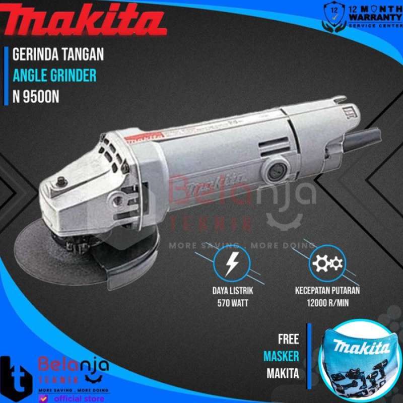 Promo Makita Gerinda Tangan 4 Inch N 9500 N 100 Mm 570 W N9500N Asli Jepang Diskon 17% di Seller ...