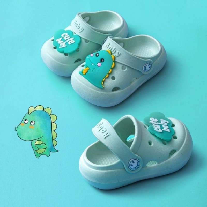 Promo Sandal Anak / Sandal Baby Dino Model Crocs Empuk Dan Lembut ...