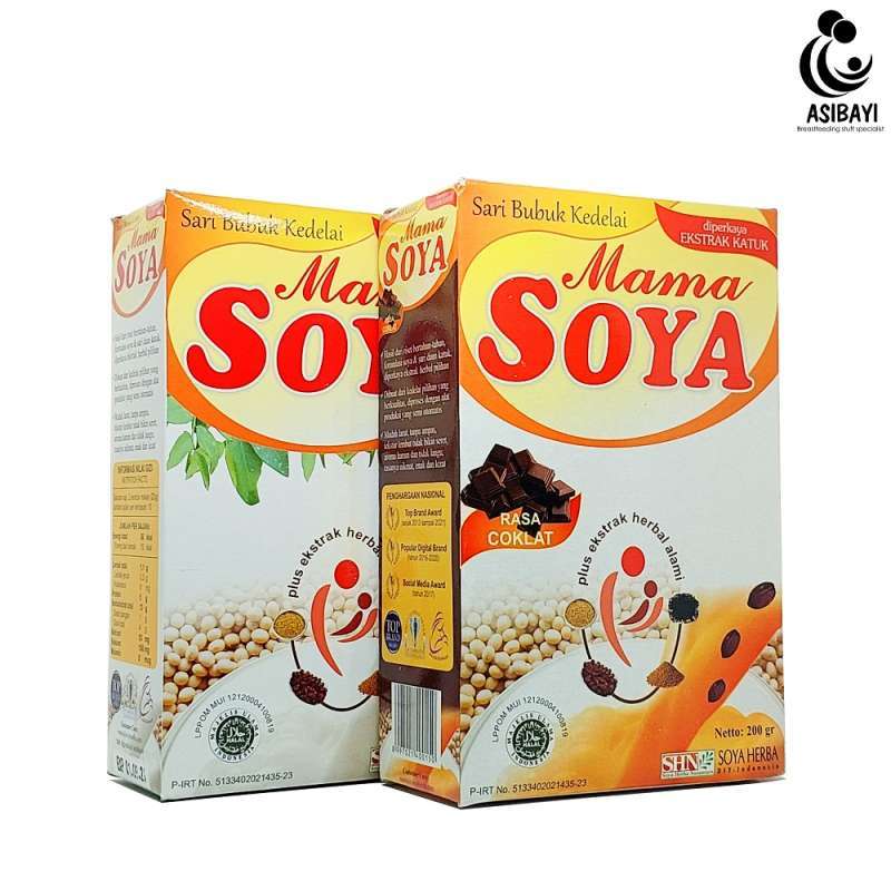 Jual Mamasoya Susu Bubuk Kedelai Rasa Original Vanilla dan Coklat Plus ...
