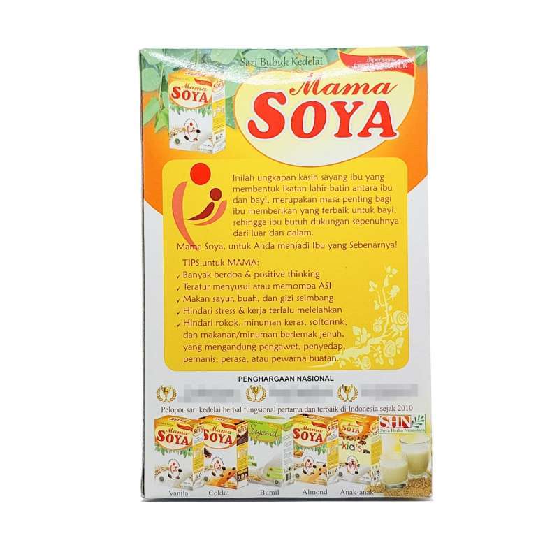 Jual Mamasoya Susu Bubuk Kedelai Rasa Original Vanilla dan Coklat Plus ...