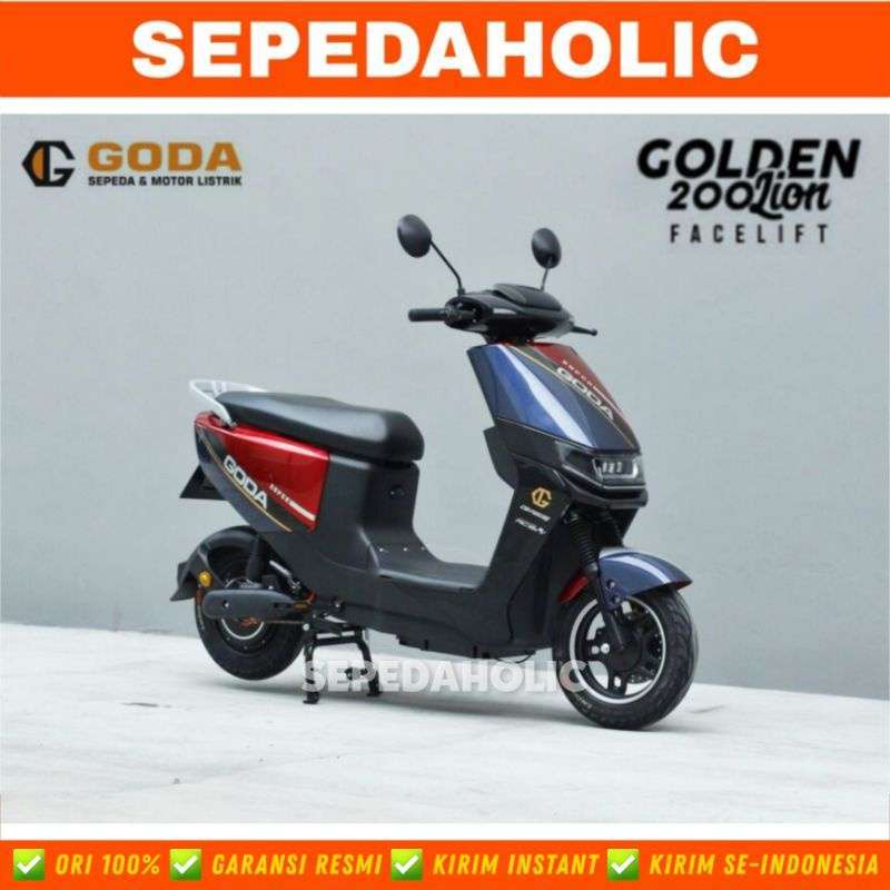 Jual Sepeda Listrik Goda New Lion 200 Original Terbaru - Harga Promo ...