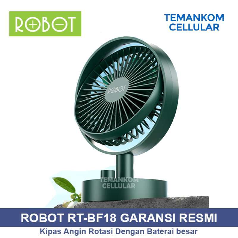 Jual Kipas Angin Usb C Robot Portable Fan Rt Bf 18 Kipas Meja Garansi Resmi Di Seller Temankom