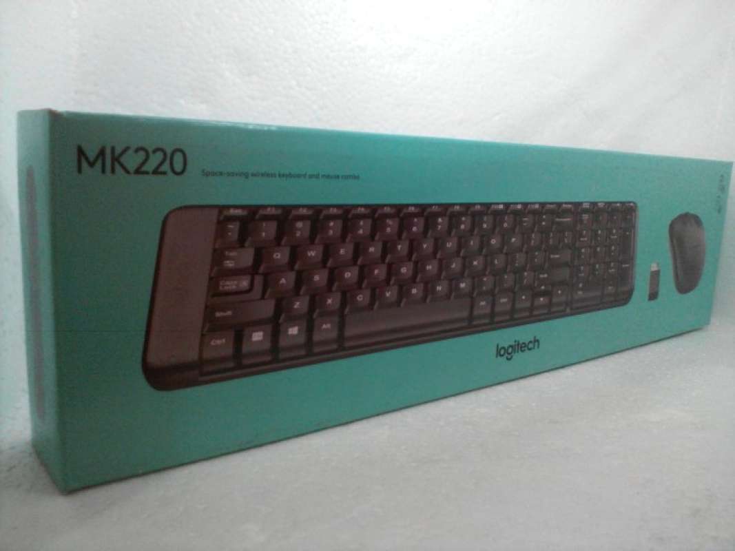 Promo Logitech Mk220 Space Saving Wireless Keyboard And Mouse Combo