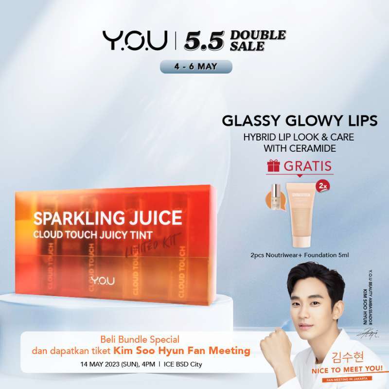 Promo [NEW] YOU Cloud Touch Juicy Tint Limited Kit | Healthy Glow Lips ...