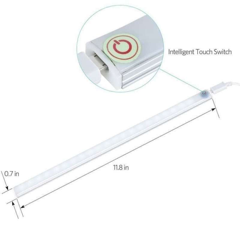 Jual Led Lamp Touch Panel Bar Lampu Strip Led Kamar Mandi Lemari Dapur ...