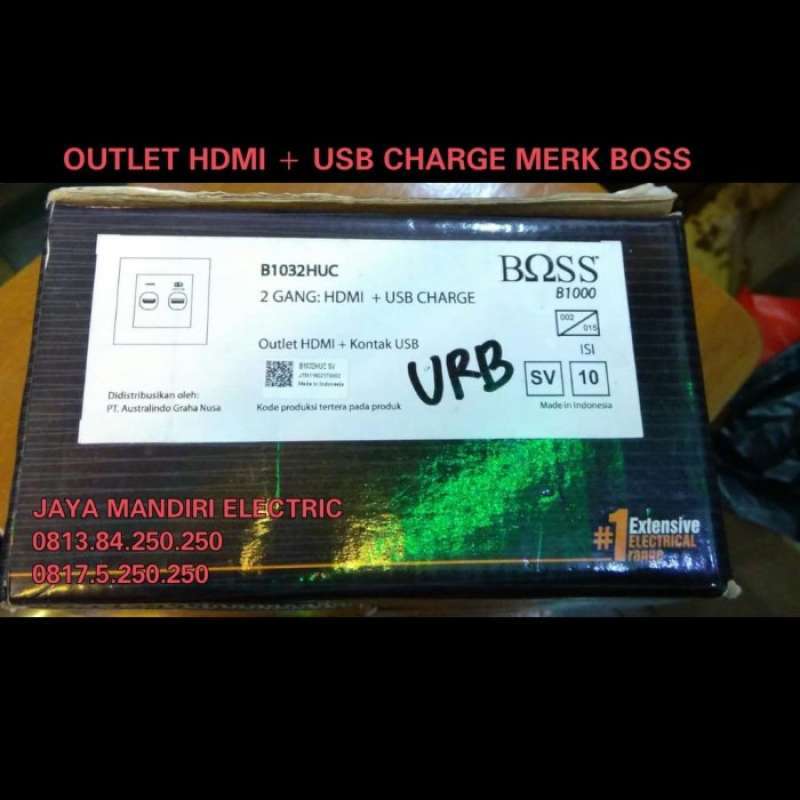 Jual Modul Outlet Hdmi + Usb Charge Silver Power Boss Socket Faceplate ...