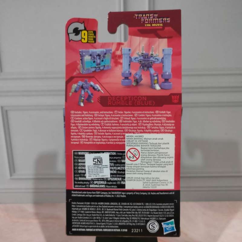 Jual Hasbro Transformers The Movie Core Class Decepticon Rumble Blue Di ...