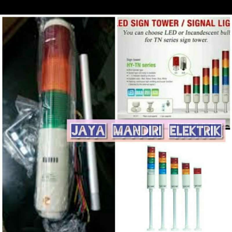 Promo Lampu Signal/Tower Lamp With Buzzer HY TWBN-24-3 24VDC Hanyoung ...