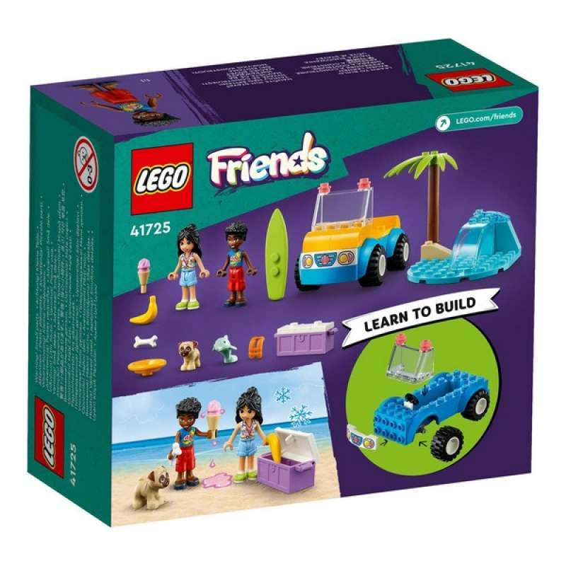 Promo Lego Friends 41725 Beach Buggy Fun Building Toy Set (61 Pieces ...