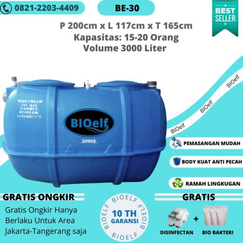 Promo Septic Tank, Septitank, Tangki Septictank Sepiteng Biotan 3.000 ...