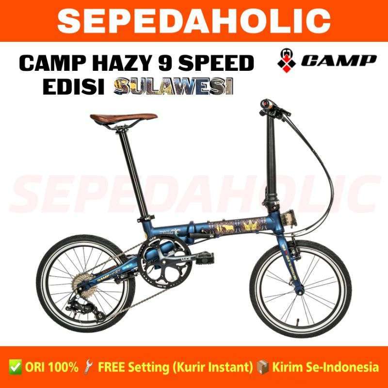 Promo Sepeda Lipat 16 Inch CAMP HAZY 9 SPEED Edisi Sulawesi Wonderful ...