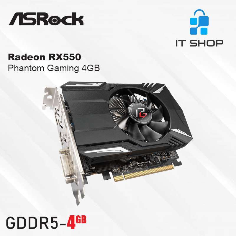 Jual Asrock Phantom Gaming Radeon RX550 4G di Seller IT Shop Official ...