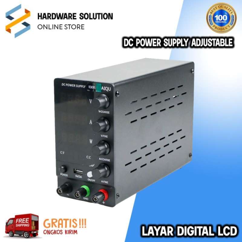Promo DC Power Supply Adjustable 30V 10A Layar Digital LCD Volt Ampere ...