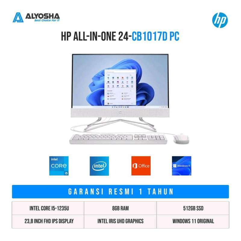 Jual Pc Hp Aio Cb D I U Gb Gb Ssd Ips Touch W Ohs Di Seller Alyosha