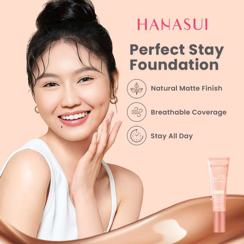 Promo Hanasui Perfect Stay Foundation 25gr Diskon 30% Di Seller Hanasui Official Store - Gudang ...