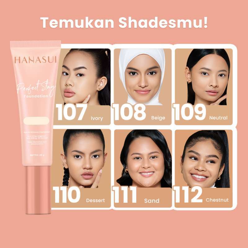 Promo Hanasui Perfect Stay Foundation 25gr Diskon 30% Di Seller Hanasui ...