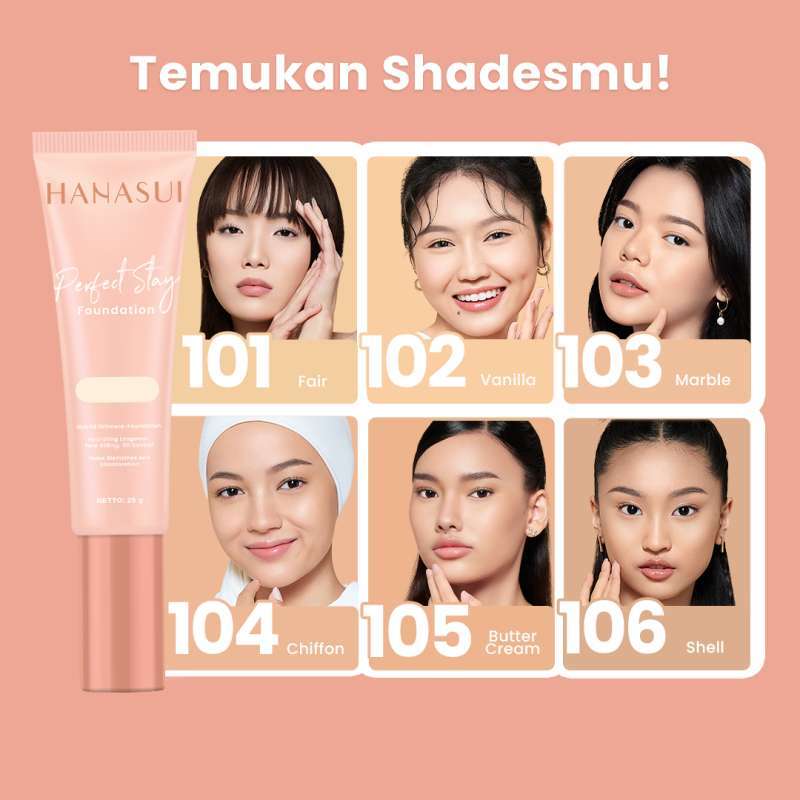 Promo Hanasui Perfect Stay Foundation 25gr Diskon 30% Di Seller Hanasui ...