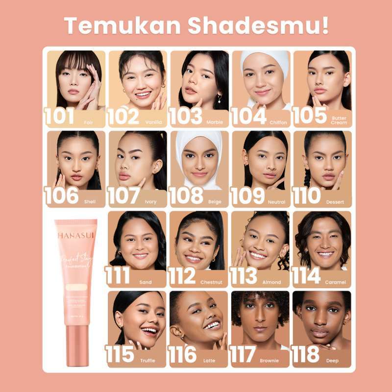 Jual Hanasui Perfect Stay Foundation 25gr Di Seller Hanasui Official ...