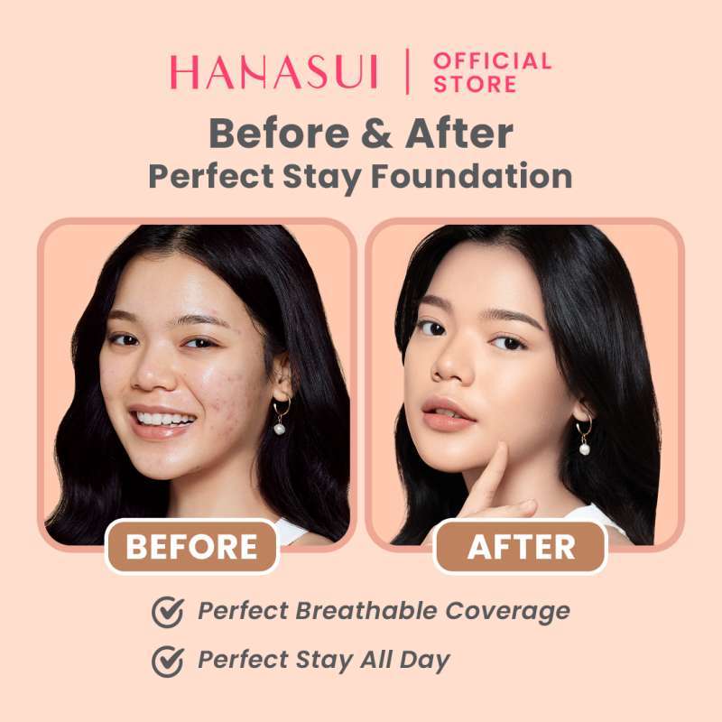 Promo Hanasui Perfect Stay Foundation 25gr Diskon 30% Di Seller Hanasui ...