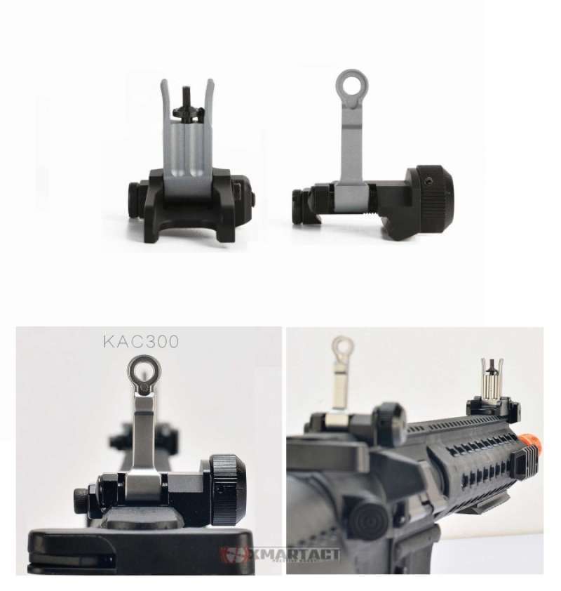 Jual Flip Up Iron Sights Kac300 Metal Front & Rear Sight Airsoft Wgg ...