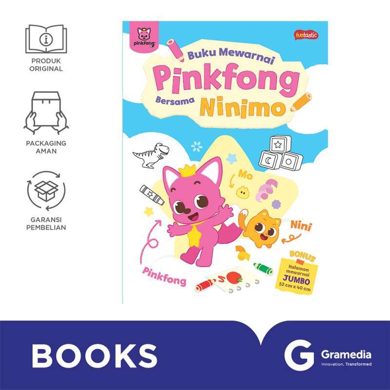 Promo Buku Mewarnai Pinkfong Bersama Ninimo Diskon 25% di Seller ...