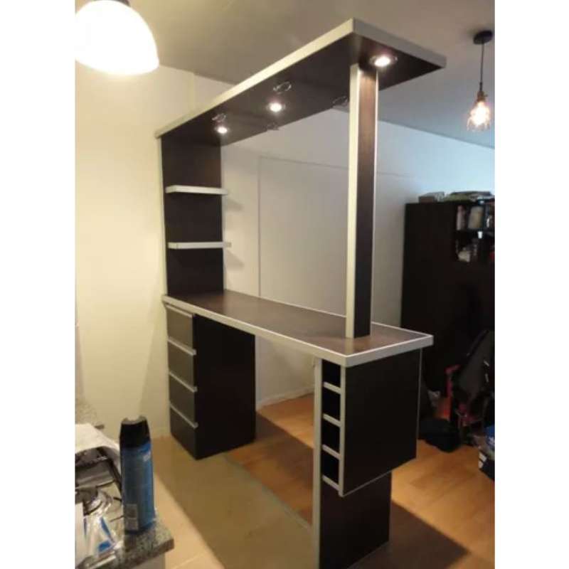 Promo Worldniture Rios Meja Bar Mini Bar Minimalis Modern Full Set 120 ...