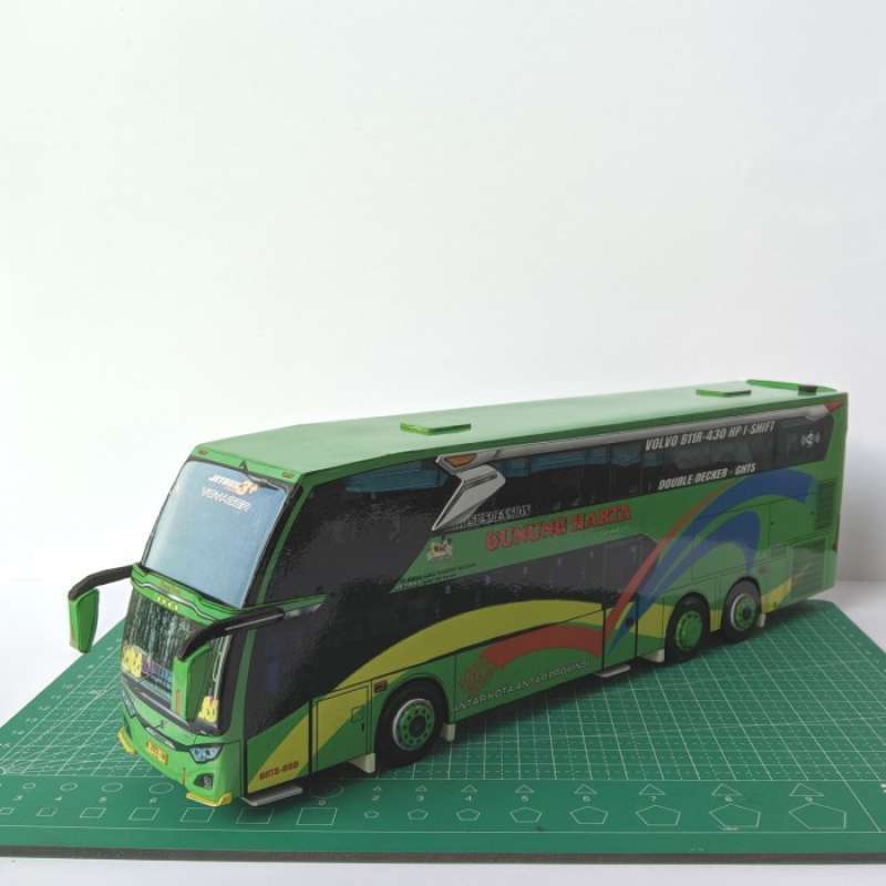 Promo miniatur bus papercraft gunung harta skala 50 Diskon 23% di ...