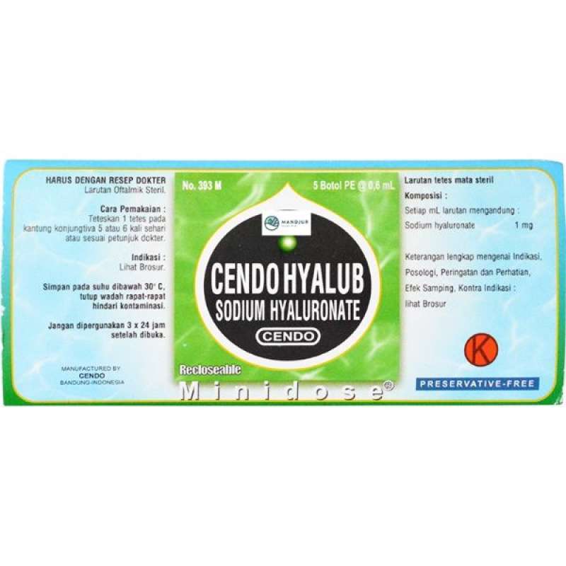 Jual Cendo Hyalub Minidose 0.6 Ml Di Seller Apotek Mandjur Official ...