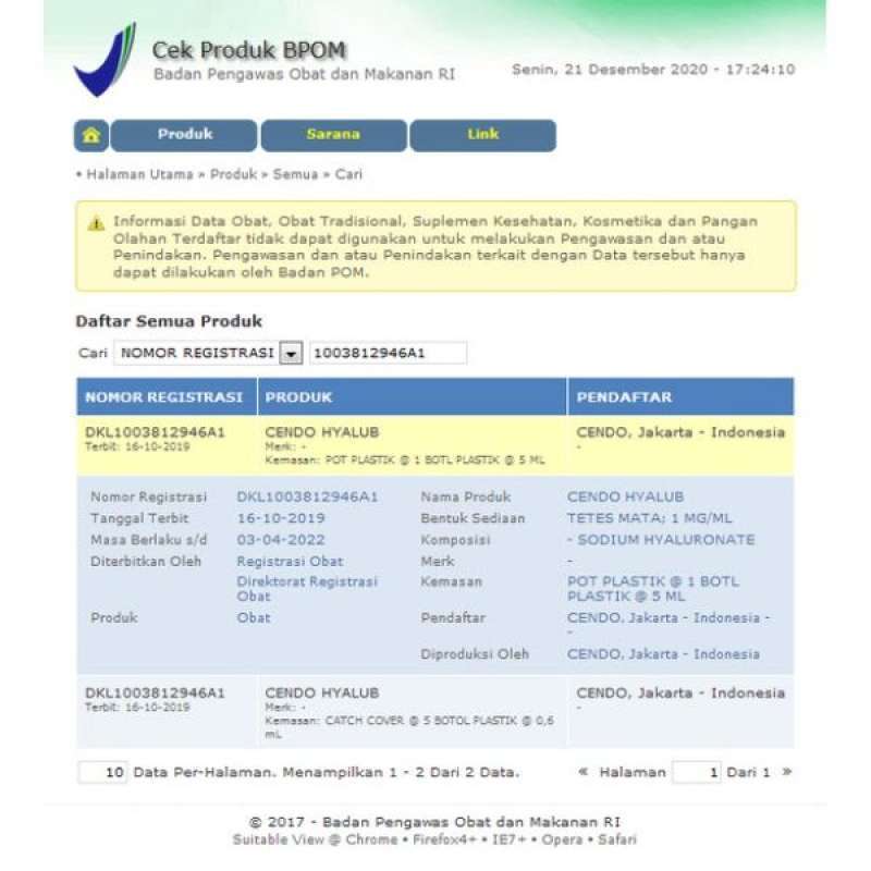 Jual Cendo Hyalub Minidose 0.6 Ml Di Seller Apotek Mandjur Official ...