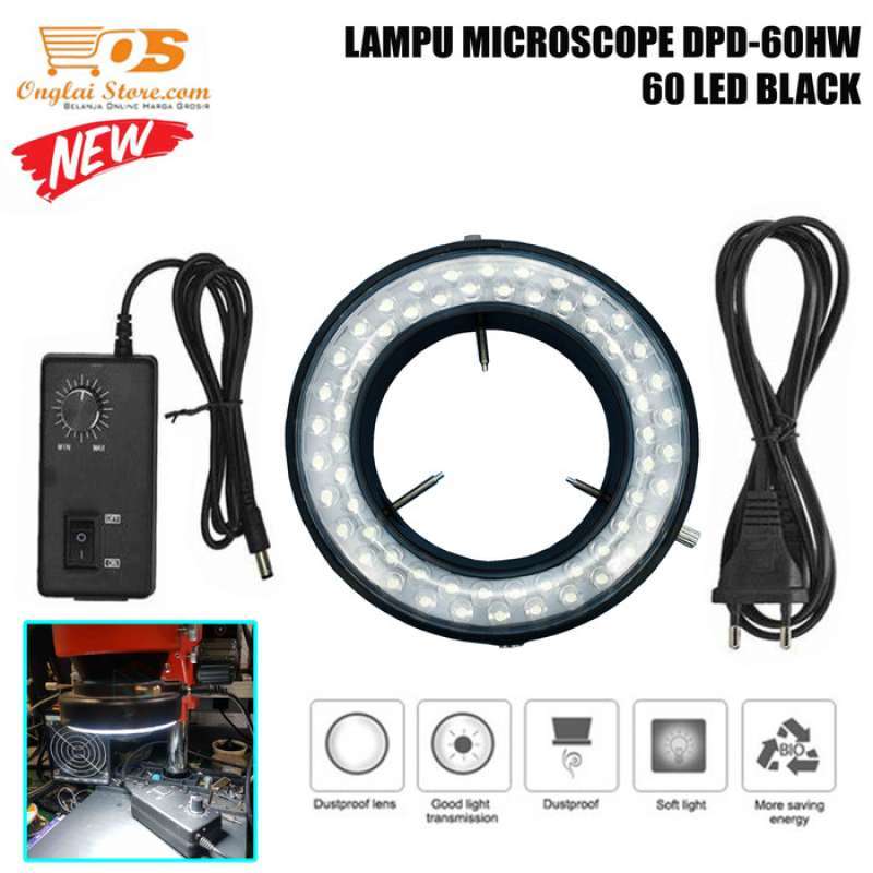 Promo Lampu Microscope Universal 60 Led Dpd-60Hw Adjustable Light ...