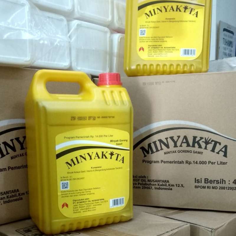 Jual minyak goreng 5 L / 1 dus isi 4 Dirigen (Kemasan 5 Liter Jerigen ...