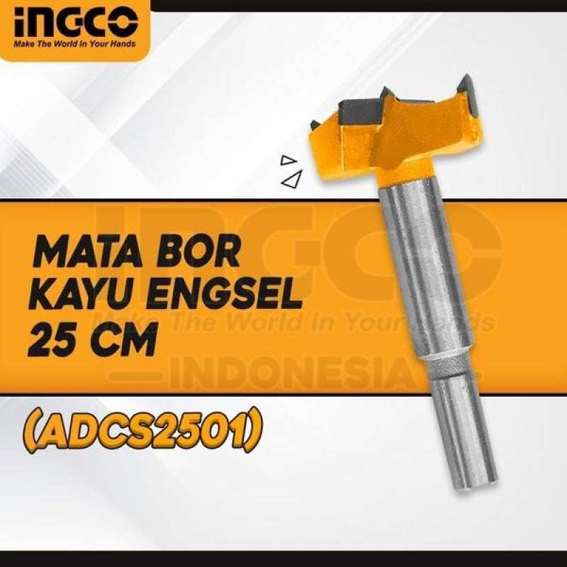 Jual Ingco Adcs2501 Mata Bor Kayu Untuk Pasang Engsel Sendok Auger 25mm ...
