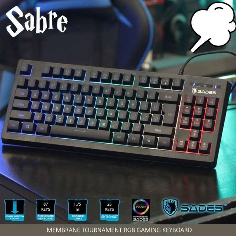 Promo Keyboard Usab Gaming Sades Sabre Rgb Diskon 17% di Seller ...
