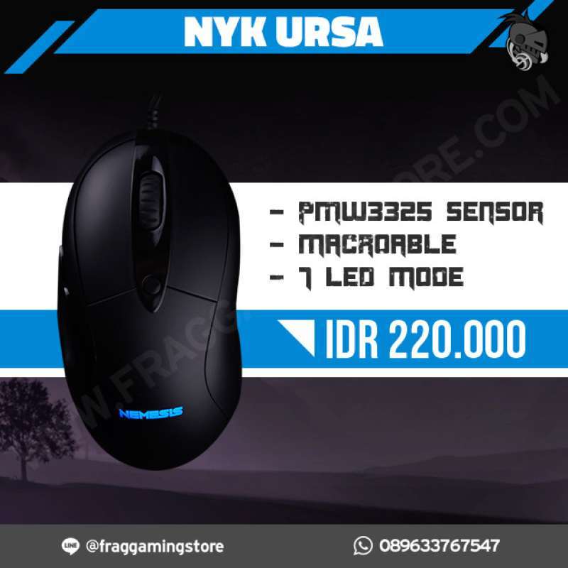 Promo Nyk Nemesis Ursa / Nyk Ursa Gaming Mouse Diskon 17% di Seller ...