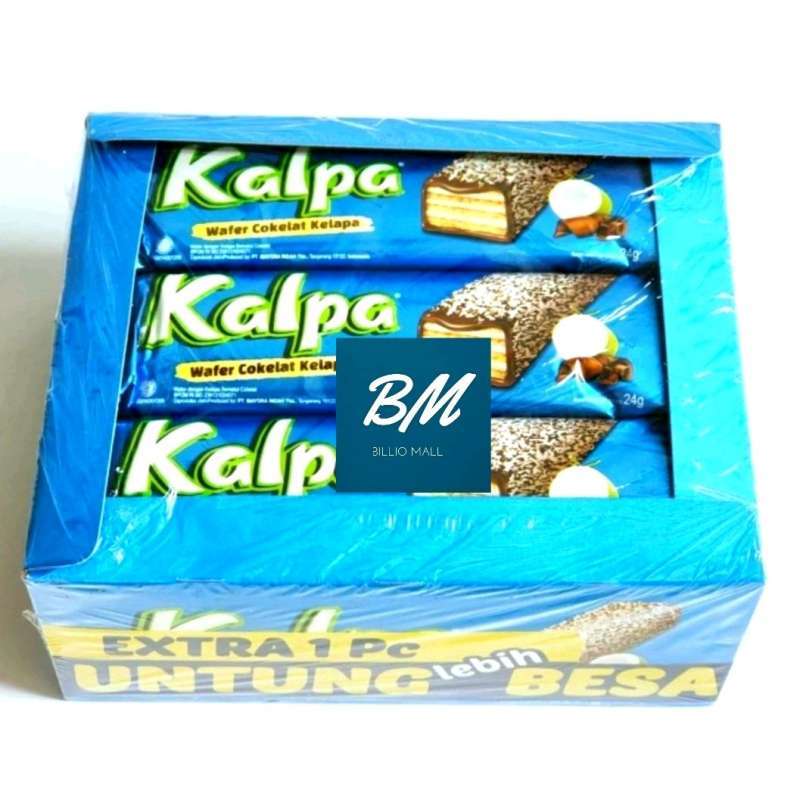 Jual Kalpa Wafer Cokelat Kelapa 1 Box Isi 12 Pcs Di Seller Billio Mall ...