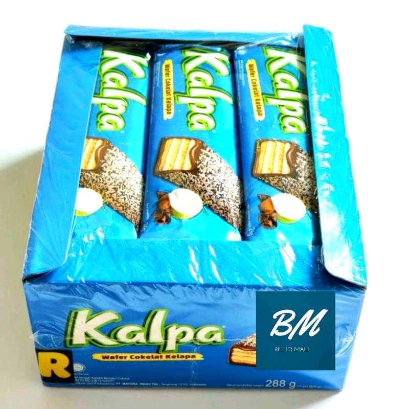 Jual Kalpa Wafer Cokelat Kelapa 1 Box Isi 12 Pcs Di Seller Billio Mall ...