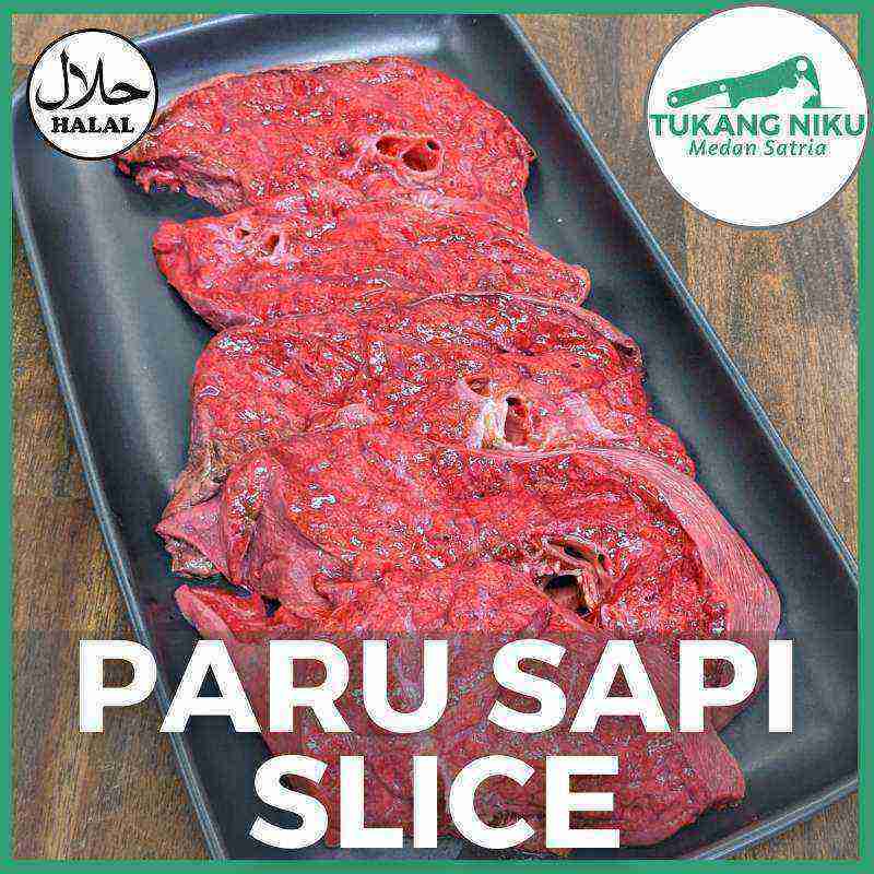 Jual Paru Sapi Slice Halal Daging Segar Frozen Beef Lung Beku Fresh