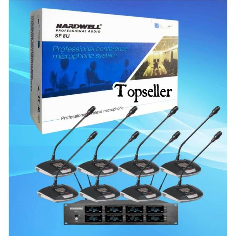 Jual Mic Wireless Hardwell Sp 8u 8channel Meja Conference System Podium ...