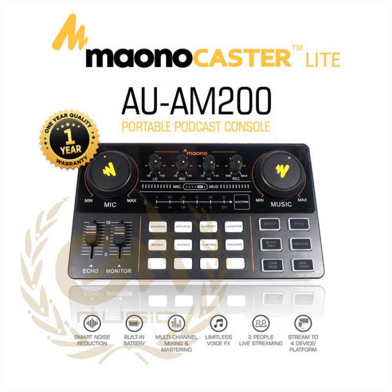 Promo MAONOCASTER MAONO AM200 MIXER CONSOLE PORTABLE PODCAST STUDIO ...