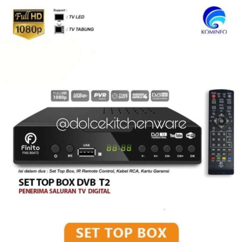 Promo Set Top Box TV Digital Finito DVB T2 Analog to Digital Diskon 29% ...