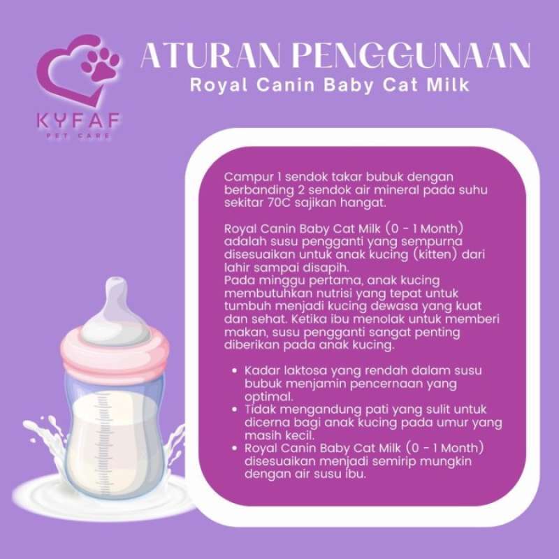 Jual Royal Canin Baby Cat Milk 50gr - Susu Formula Untuk Kitten Di ...
