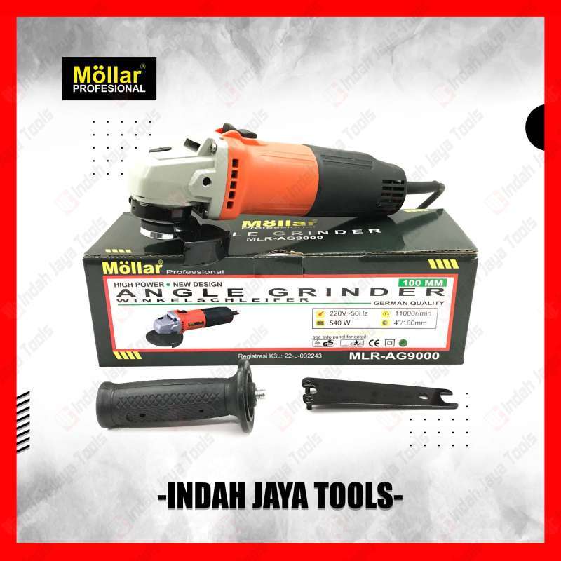 Jual MOLLAR AG9000 Mesin Gerinda Tangan 4 Inch - Gurinda Angle Disc ...