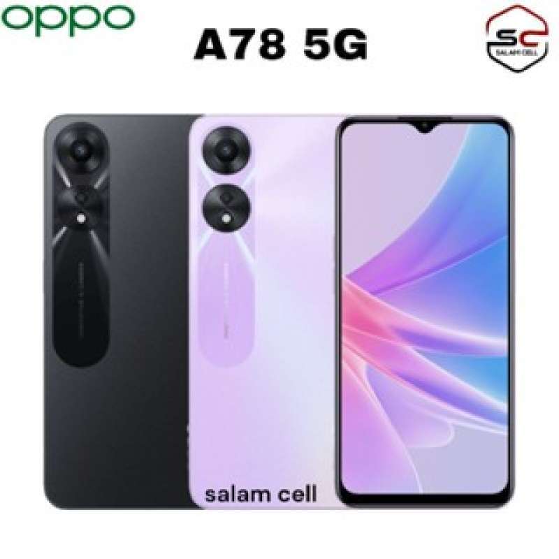 Jual Oppo A78 5G Ram 8+8/128GB (33W SUPER VOOC+5000 mAh Battery ), RAM ...