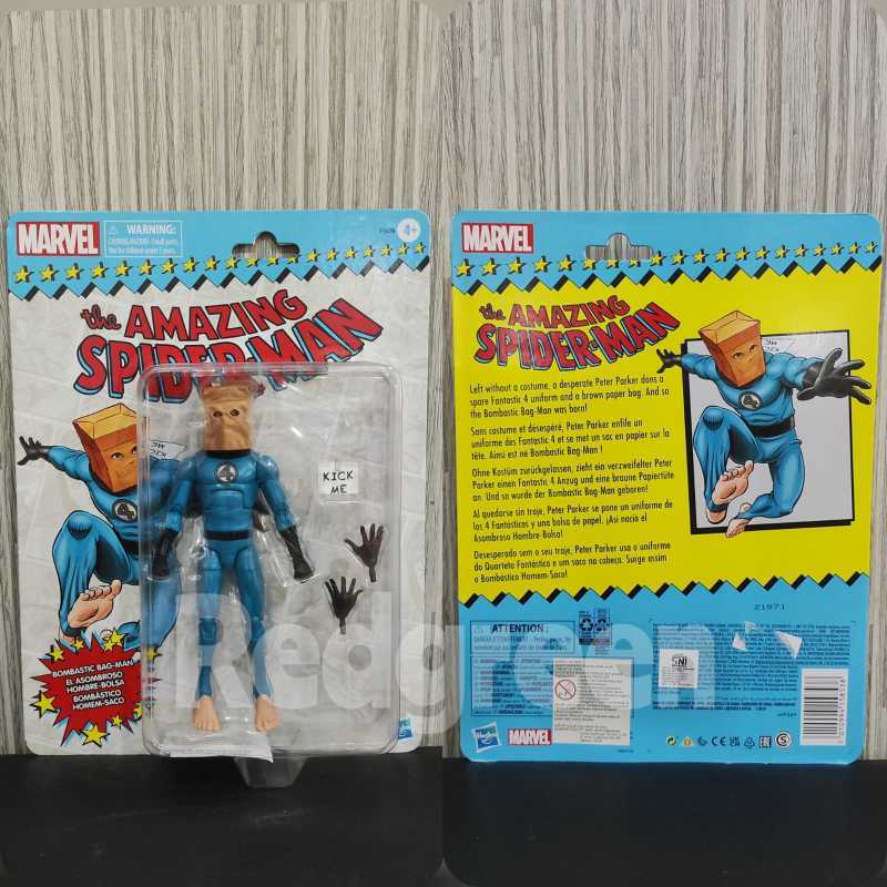 Jual Hasbro Marvel Retro The Amazing Spiderman Bombastic Bag Man Mainan ...