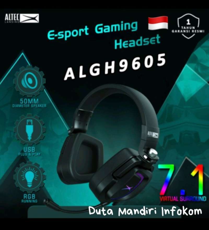 Promo Altec Lansing Algh 9605 - Rgb 7.1 Surround Sound Gaming Headset ...