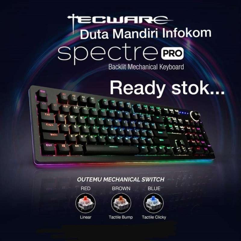 Promo Tecware Spectre Pro - Rgb Backlit Mechanical Gaming Keyboard ...